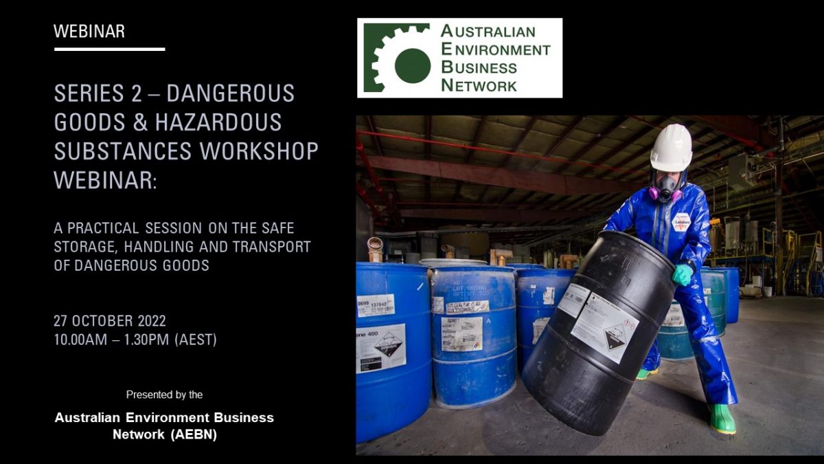 [Webinar Workshop] SERIES 2 – DANGEROUS GOODS AND HAZARDOUS SUBSTANCES ...